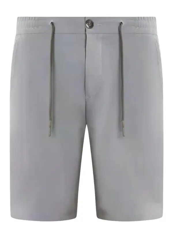 VALENZA Tech Stretch Drawstring-fastening Bermuda Shorts - Grey