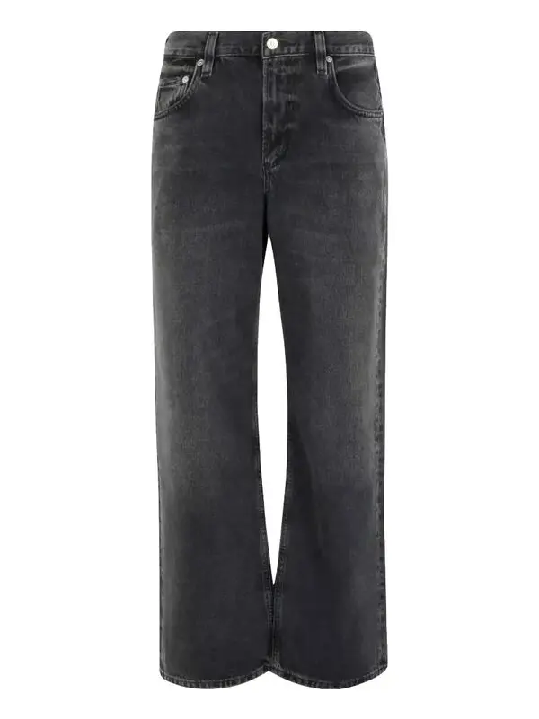 Citizens Of Humanity Lindz Easy Faded-effect Straight-leg Jeans - Grey