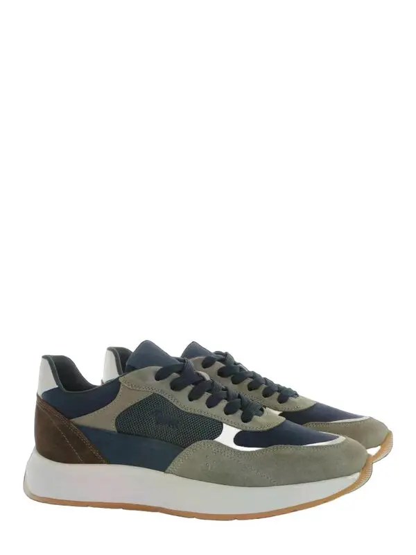 HARMONT & BLAINE Panelled Mesh-insert Sneakers - Grey