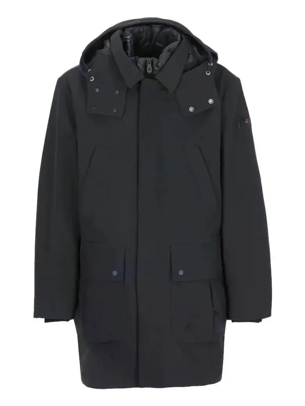Peuterey Hooded Padded Coat - Blue