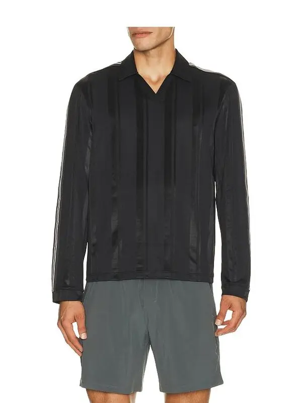 Lululemon Knit Stripe Rugby Shirt - Black