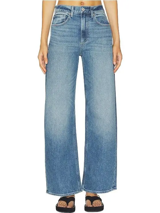 Paige Arellia Skimmer High Rise Barrel Jeans In Denim-medium - Thesis