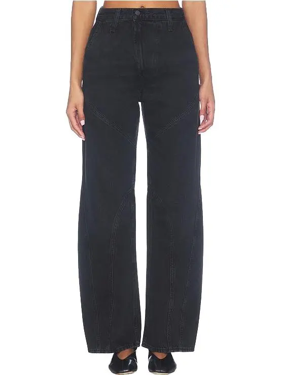 AGOLDE Reena Jean In Black - Vanta