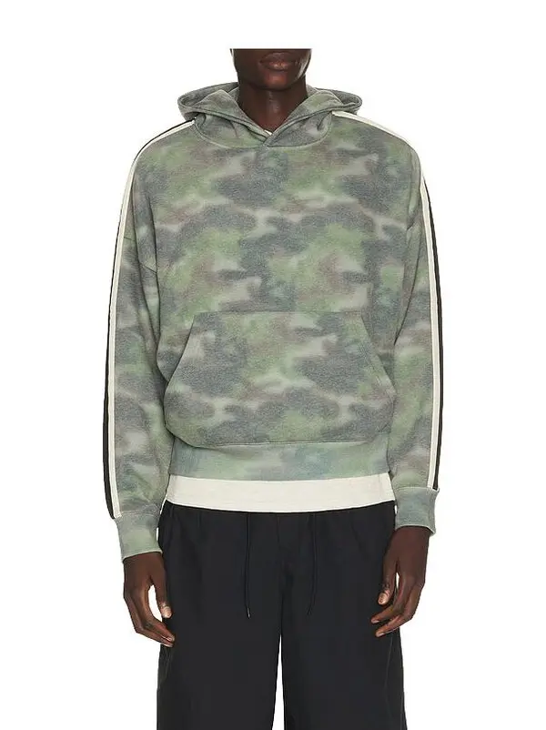 JUNGLES Airbrush Hoodie In Green - Camo
