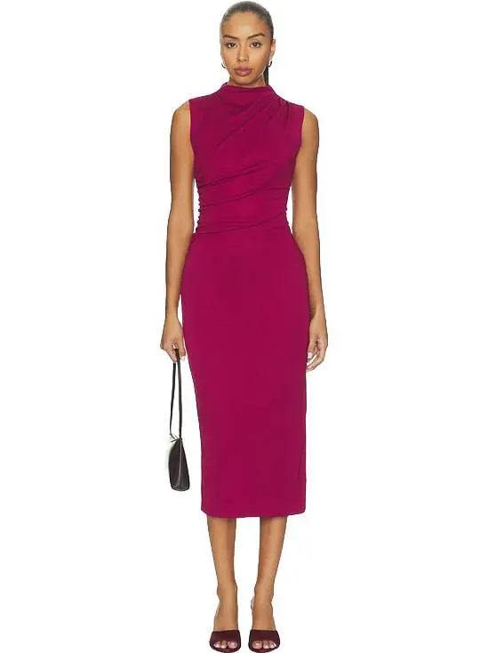 Steve Madden Mo Dress In Red - Beet Red