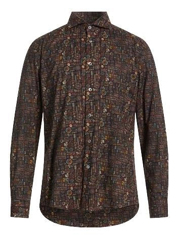 DANIELE ALESSANDRINI Shirt Size Cotton, Elastane - Black