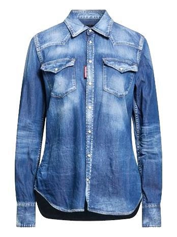 Dsquared2 Denim Shirt Size Cotton, Elastane - Blue
