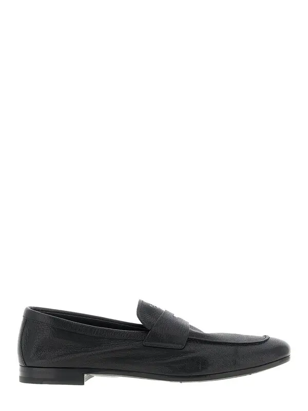 Prada Leather Loafers - Black