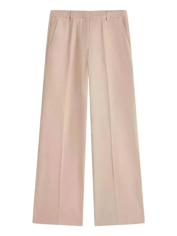 Scotch & Soda Pressed-crease Wide-leg Trousers - Pink
