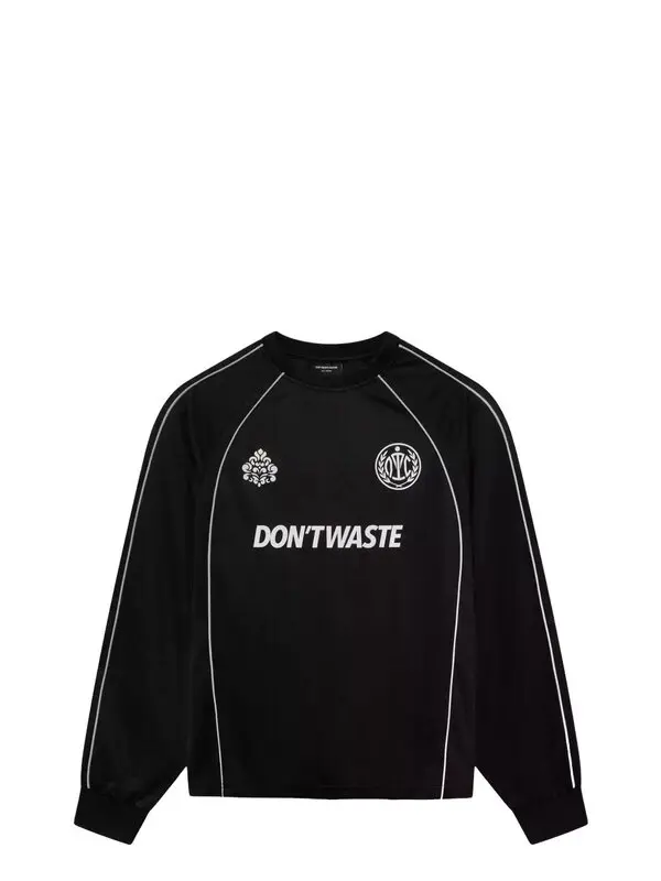 DON'T WASTE CULTURE Zeni Logo-print T-shirt - Black