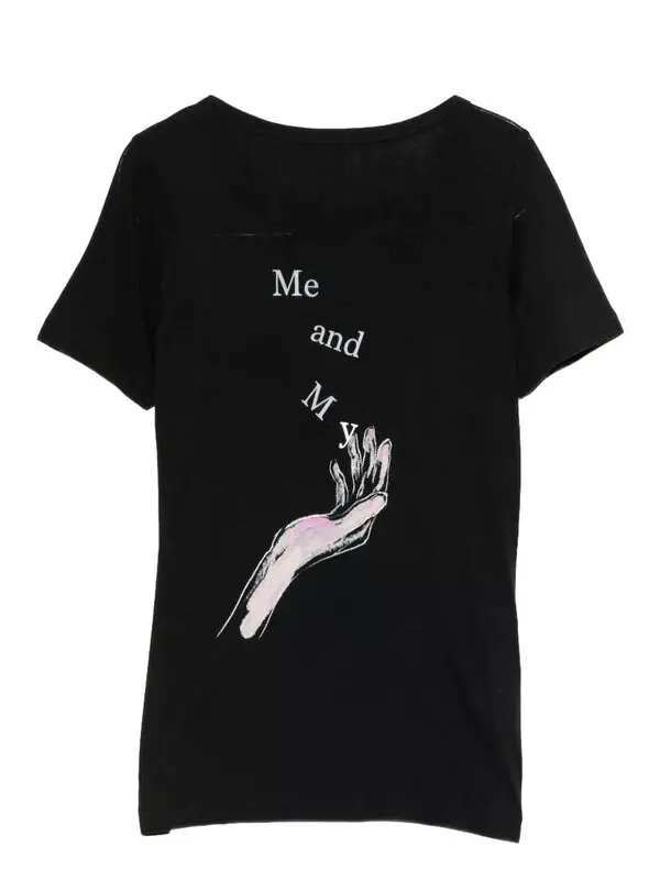 Yohji Yamamoto Graphic-print T-shirt - Black