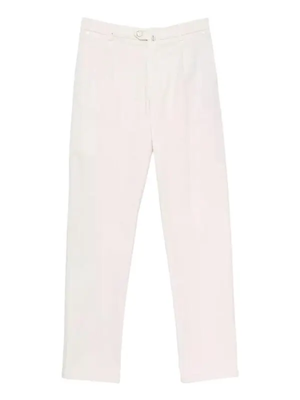 Kiton Pleated Straight-leg Trousers - Neutrals