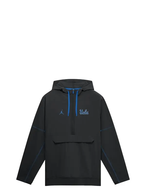 JORDAN BRAND Ucla Bruins 2026 Sideline Anorak Half-zip Hooded Jacket - Black