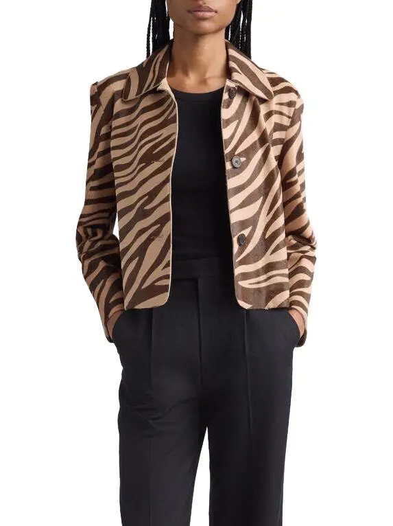 ARMA Genuine Calf Hair Jacket - Zebra
