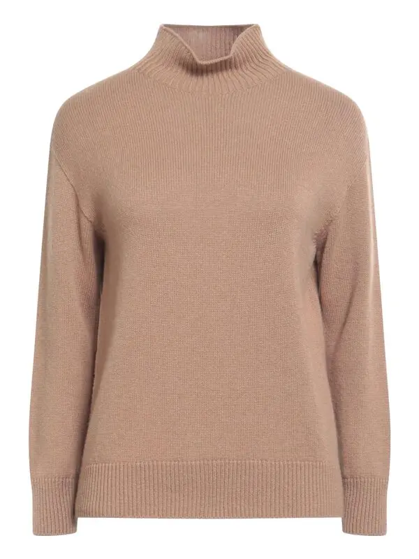 Max Mara Lightweight Turtleneck Sweater - Camel