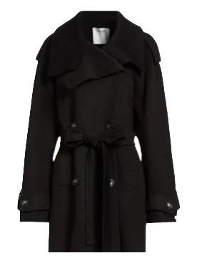 Sportmax Plain Colour Coats - Black