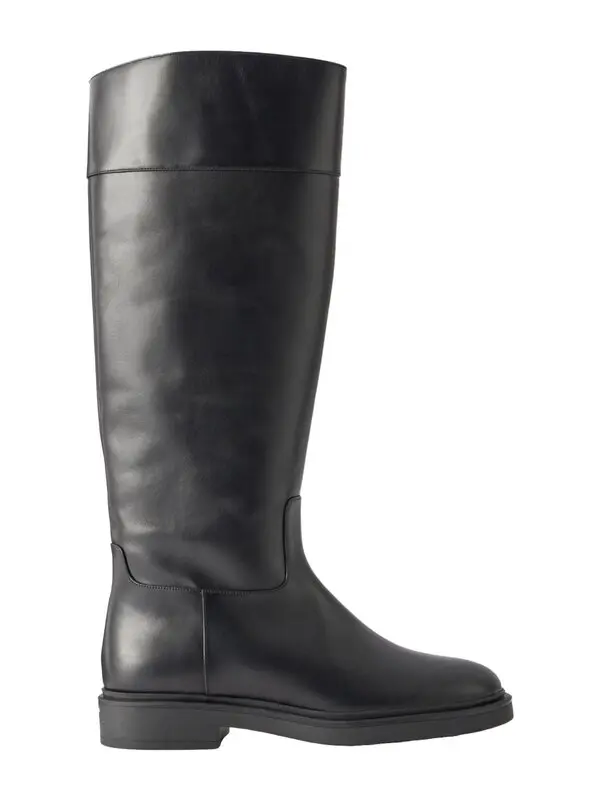 AQUAZZURA Leather Knee Boots - No
