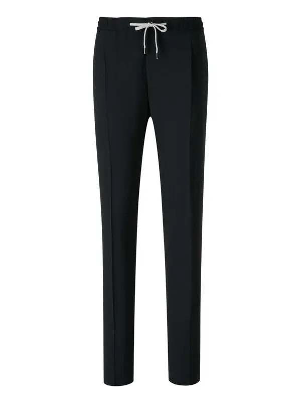 PT TORINO Straight-leg Wool Trousers - Black