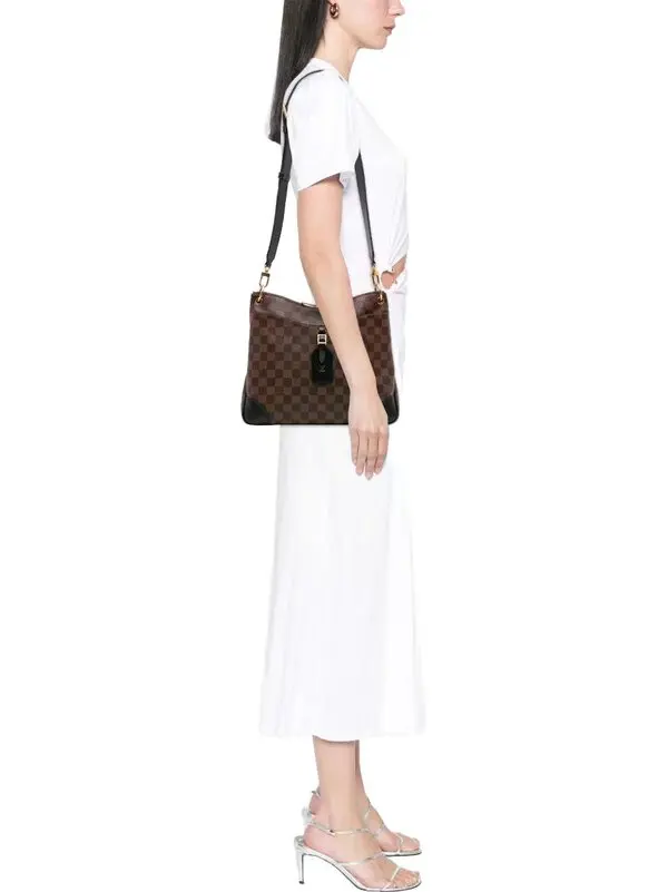 LOUIS VUITTON 1990-2010 Damier Ebene Odeon Mm Crossbody Bag - Brown