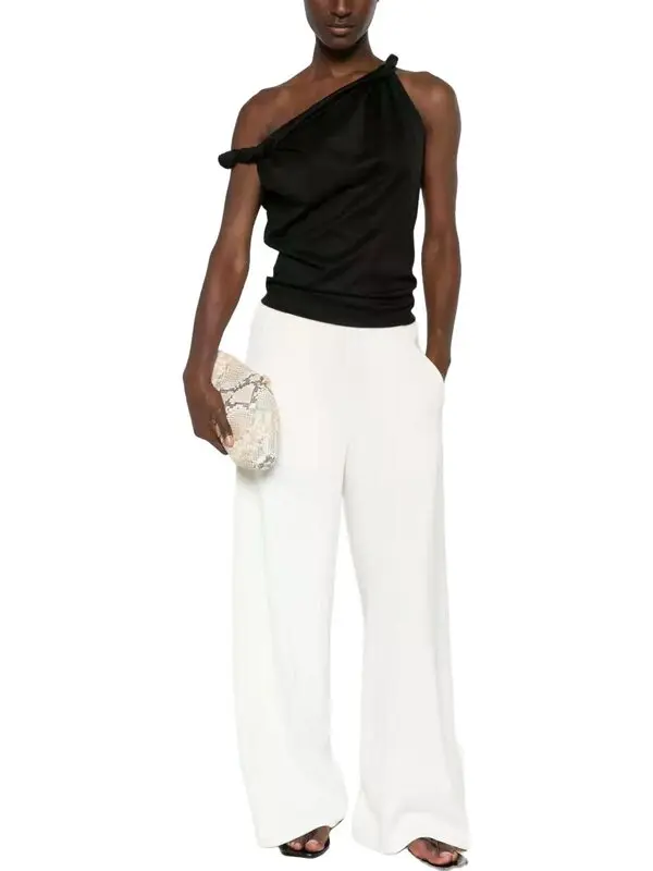 Christopher Esber Bias-cut Crepe Trousers - Neutrals