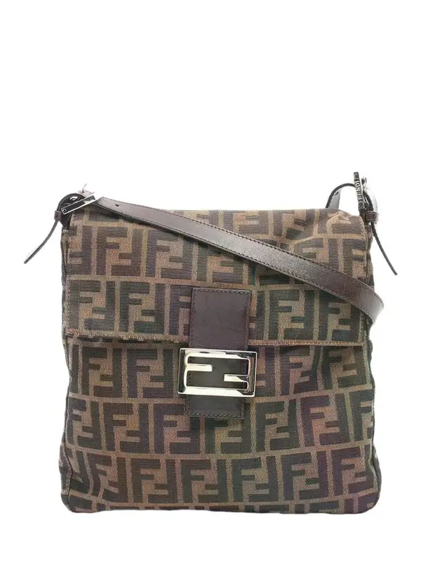 Fendi 20th Century Zucchino Canvas Crossbody Bag - Brown