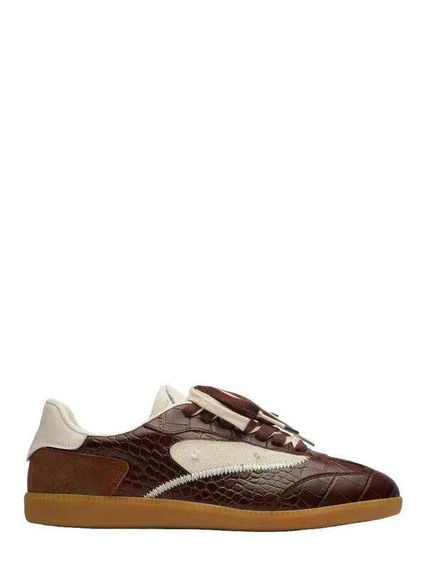RETERNITY L'équipe Croc-effect Sneakers - Brown