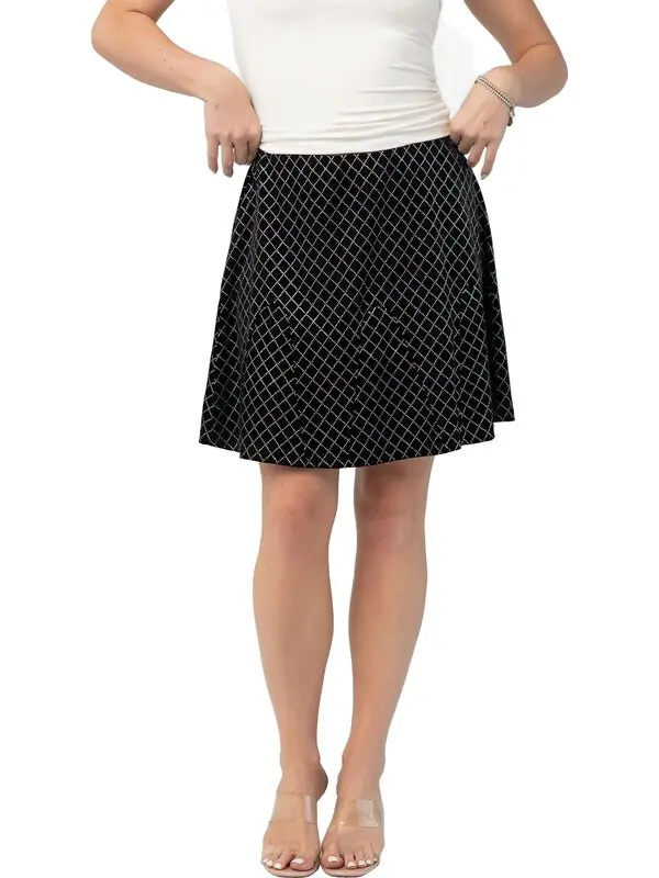 SUGAR LIPS Michelle Flare Skirt - Black