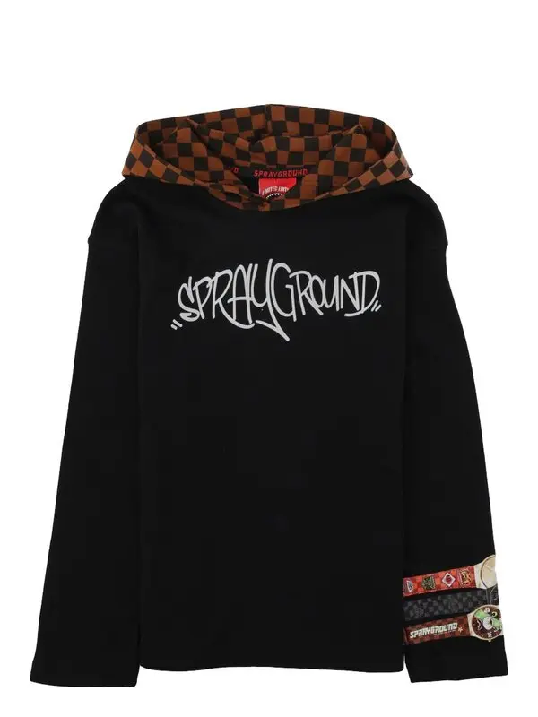SPRAYGROUND What Time Is It? Long Hoodie T Shirt - Multicolour