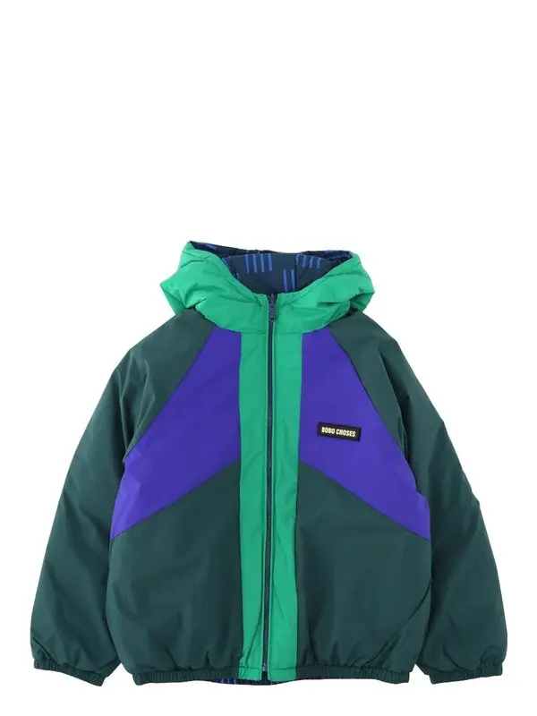 BOBO CHOSES Almost Moiré All Over Reversible Anorak - Blue