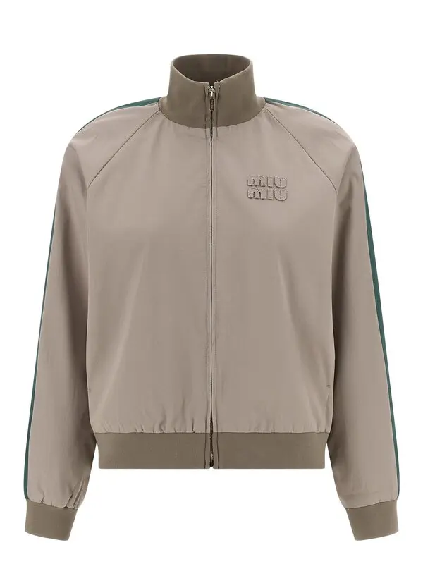 Miu Miu Bomber Twill Old - Gray