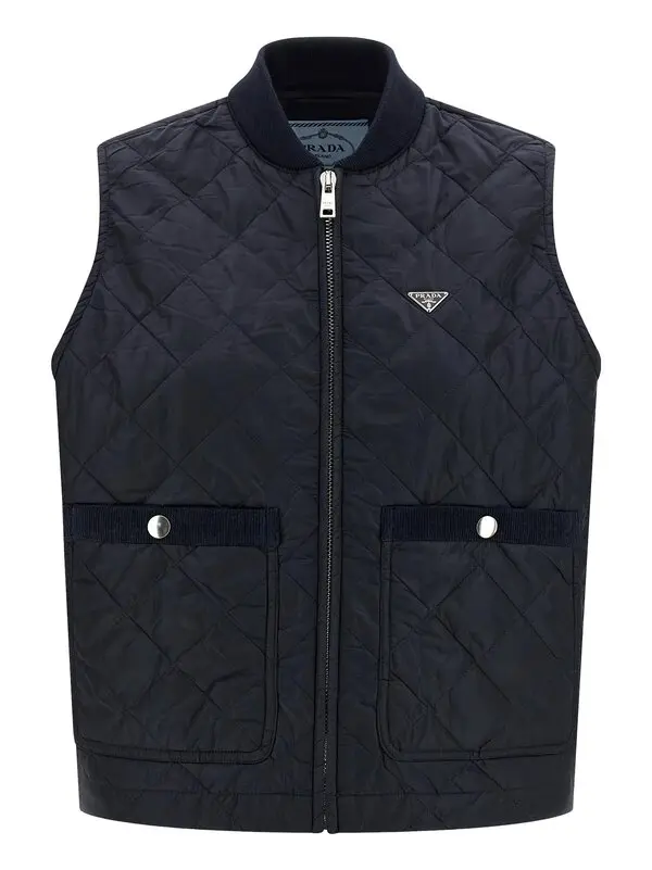 Prada Re-nylon Vest - Blue
