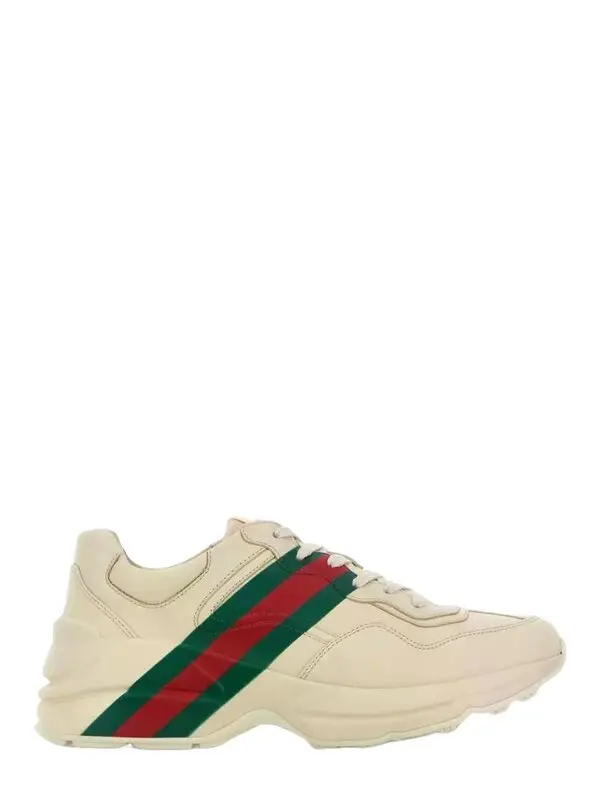 Gucci Rhyton Web-stripe Sneakers - Neutrals