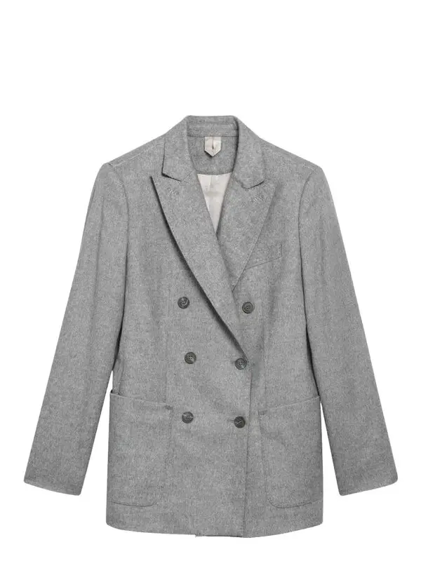 Max Mara Flash Double-breasted Blazer - Grey