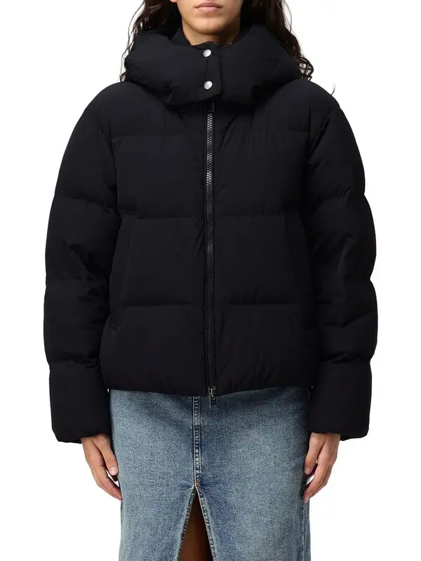 Woolrich Madison Quilted Nylon Down Jacket With A Removable Hood - Black