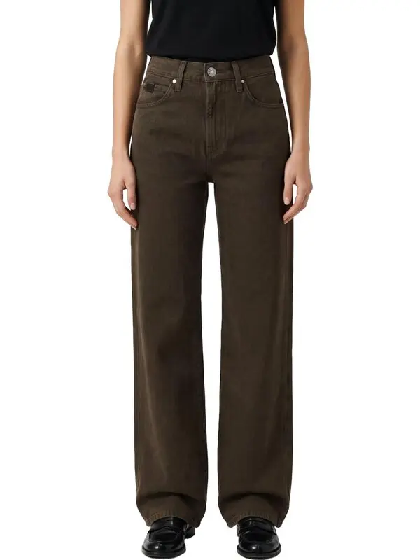 JACOB COHЁN High-waisted Straight Jeans In 5-pocket Cotton - Denim