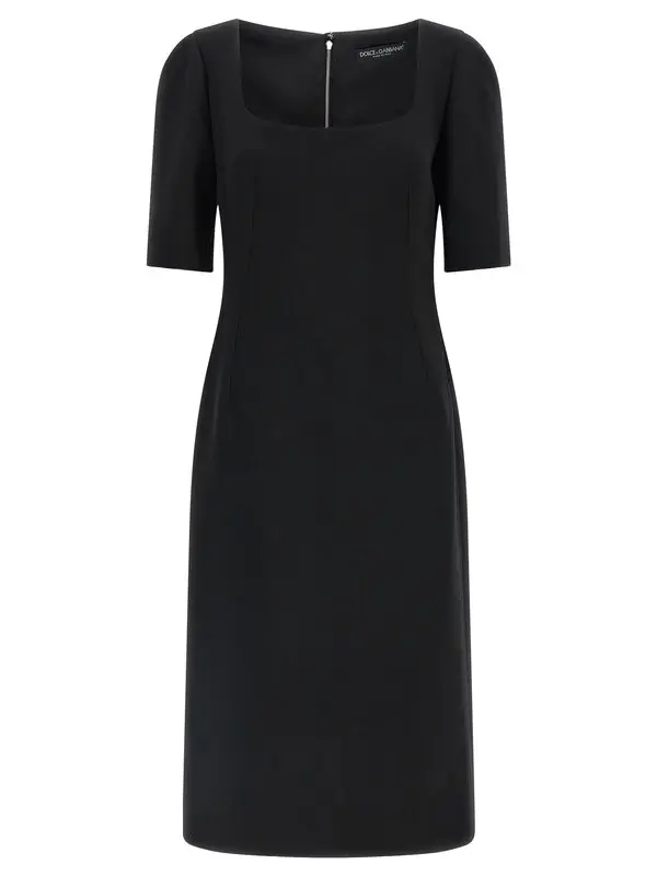 Dolce & Gabbana Double Crêpe Dress - Black