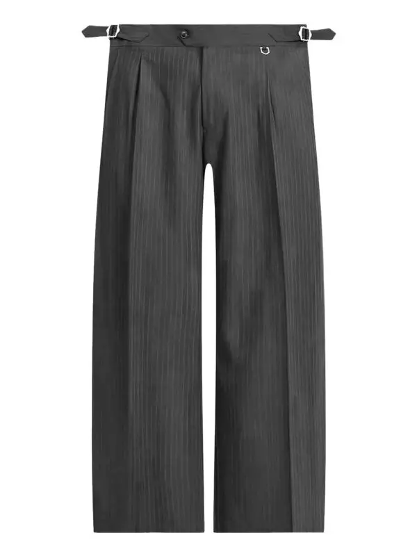 RETERNITY Pinstriped Tailored Trousers - Grey