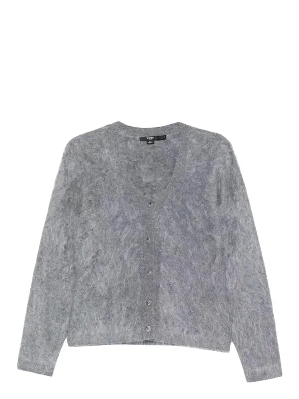 Seventy Brushed-knit V-neck Cardigan - Grey