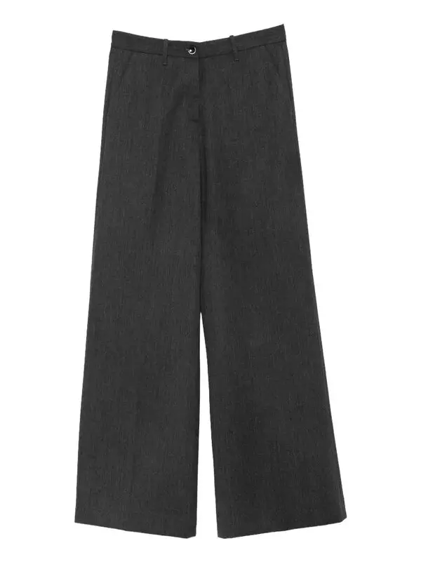 NINE:INTHE:MORNING Nadia Wide-leg Tailored Trousers - Grey