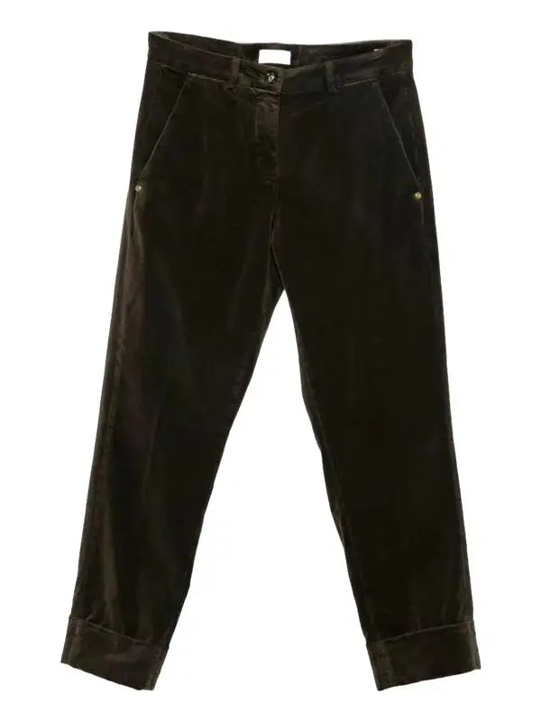 MASON'S Turn-up Trousers - Brown