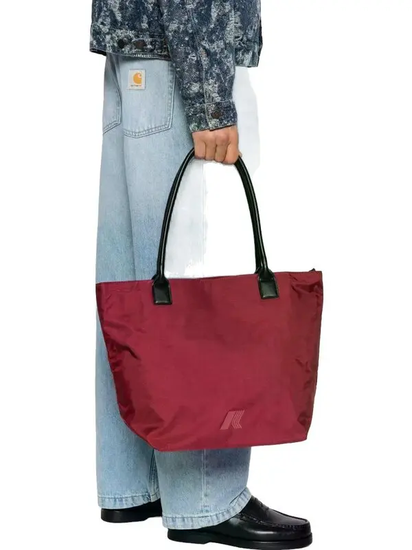K-WAY Amabelle Logo-patch Tote Bag - Red