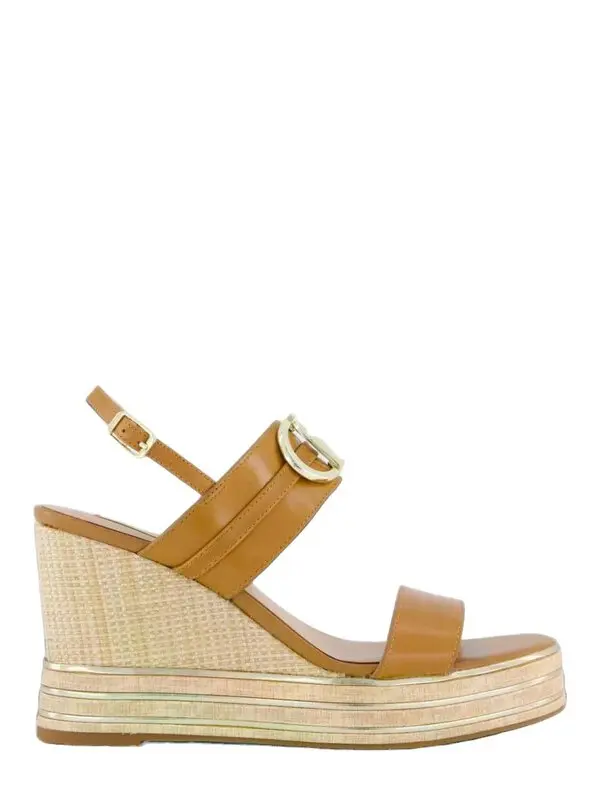 Liu Jo Karen 05 Logo-plaque Wedge Sandals - Brown