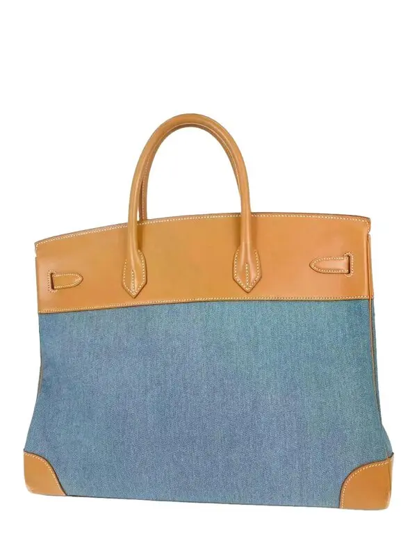 Hermès 1999 40 Birkin Tote Bag - Blue