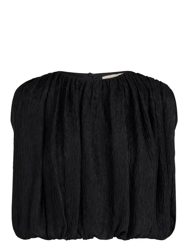 HEIRLOME Penelope Silk Top - Black
