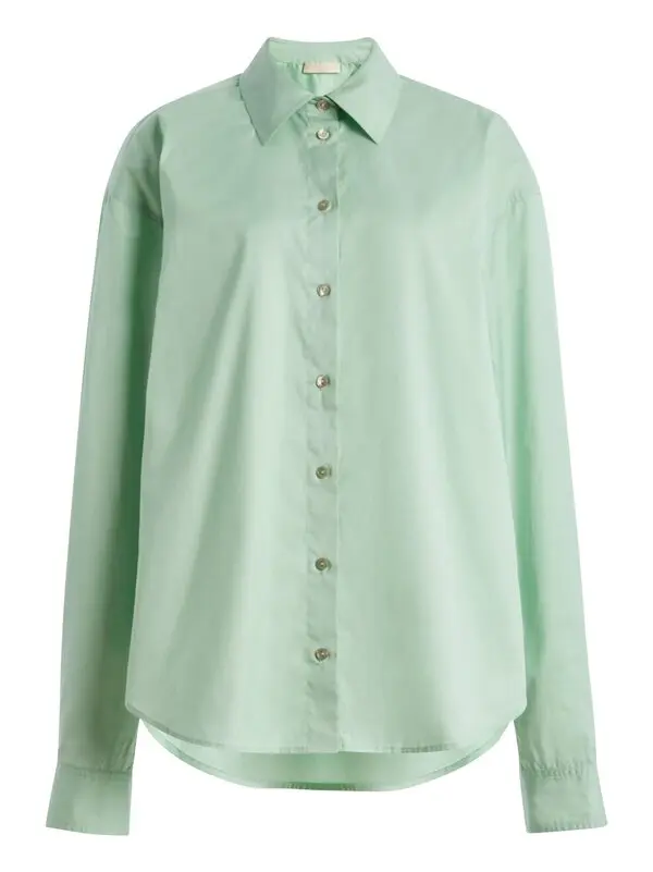 Ulla Johnson Laia Cotton Blouse - Green