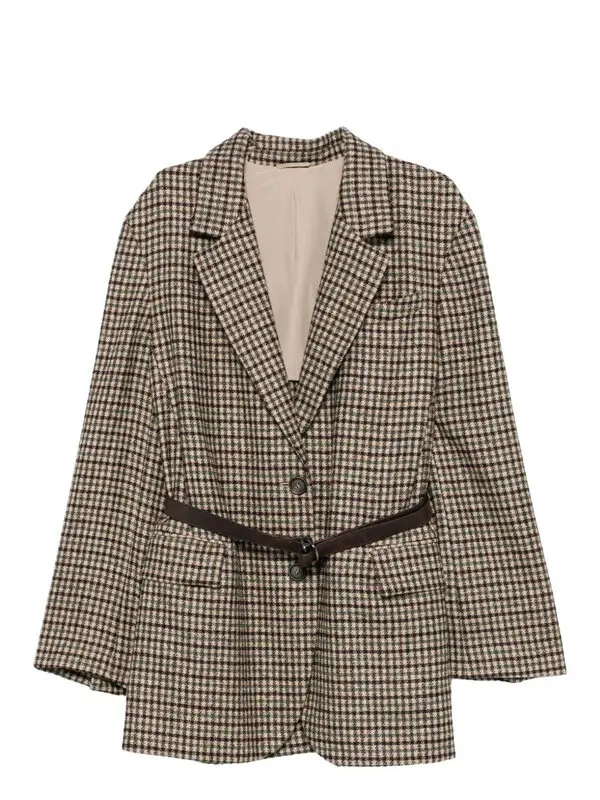 Brunello Cucinelli Wool Single-breasted Jacket - Beige