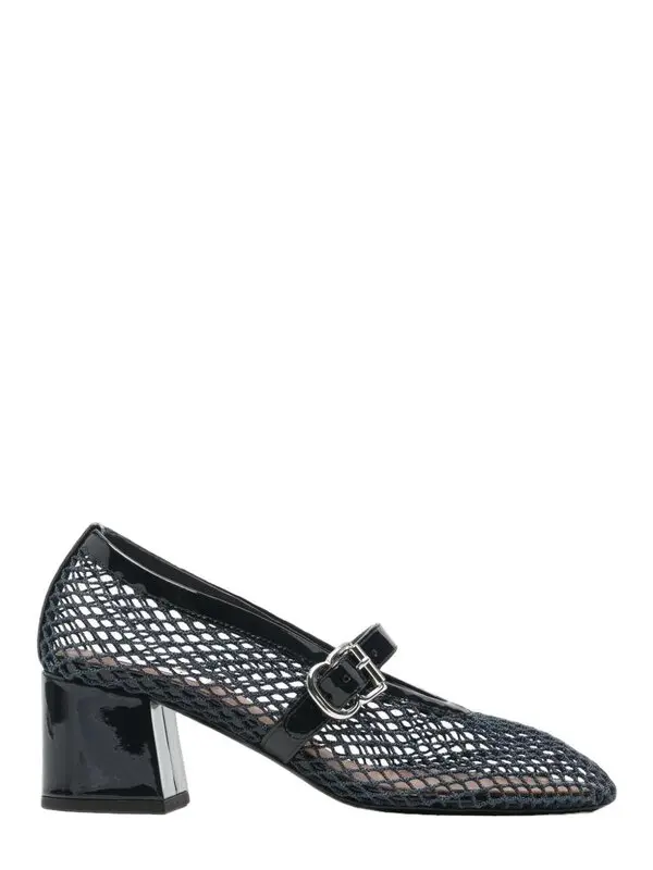 Alaïa Leather And Net Mary Jane Pumps - Blue