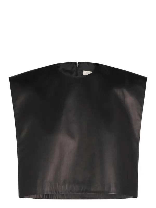 HEIRLOME Milagros Leather Top - Black