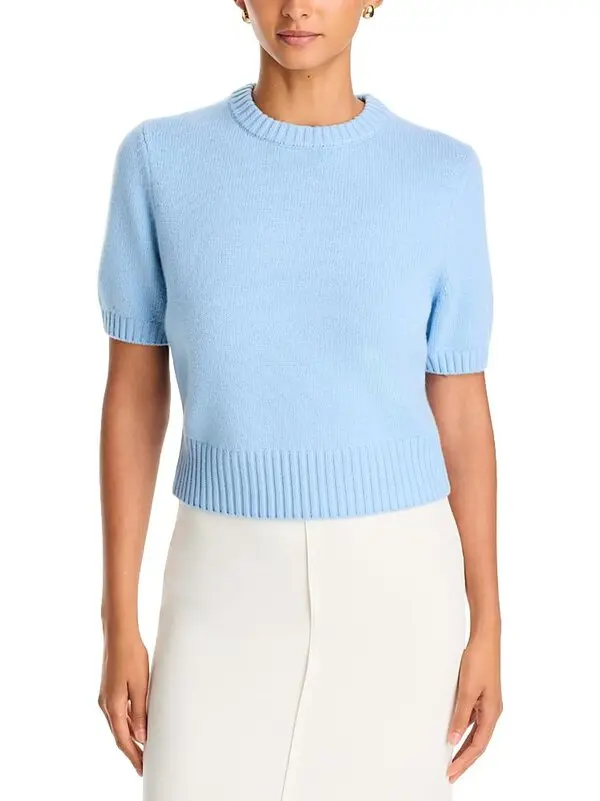 TOCCIN Elsie Wool & Cashmere Crewneck Sweater - Sky