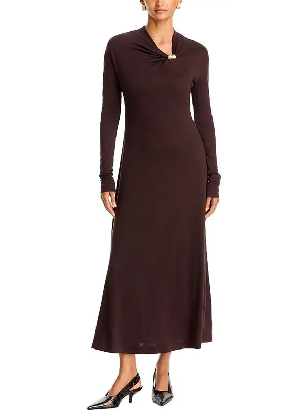 Hugo Boss Evonya Embellished Maxi Dress Exclusive - Mole